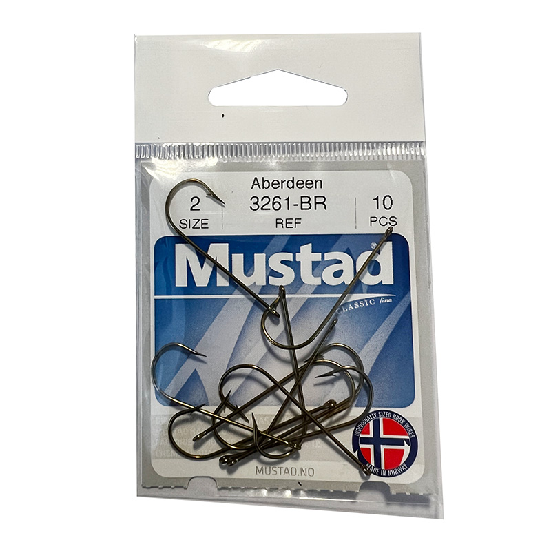 Krok Mustad Str.2 Aberdeen (10pk) – Hobbyfabrikken