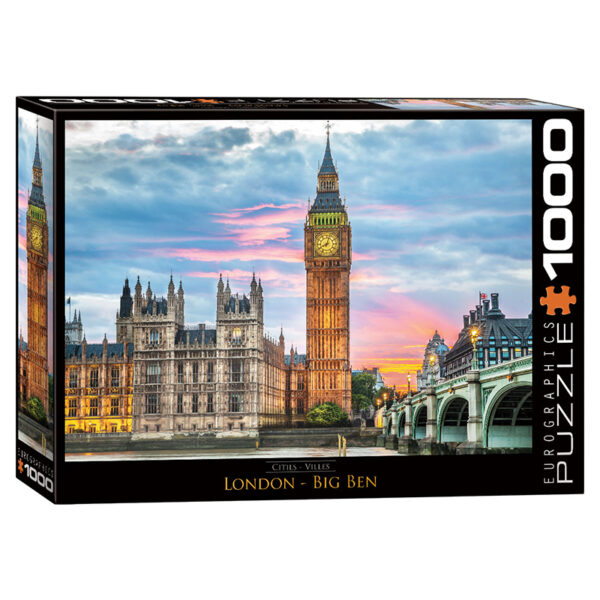 Puslespill London – Big Ben, 1000 biter / brikker. – Hobbyfabrikken