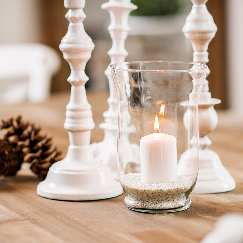 Glasslykt med lys og dekorsand – Hobbyfabrikken